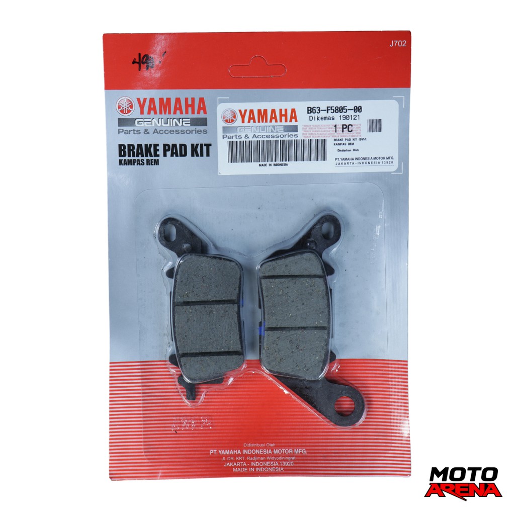 YAMAHA Genuine Brake Pad for Aerox Front (B63-F5805-00) | Shopee ...