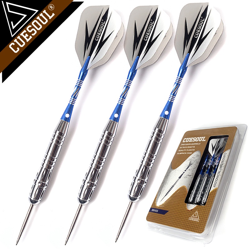 CUESOUL 22g Professional Dart Pin Steel Tip Darts with Brass Barrels ...