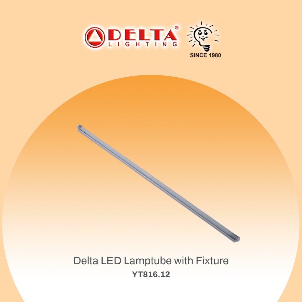 Delta Lighting T8 LED Lamptube with Fixtures | Shopee Philippines