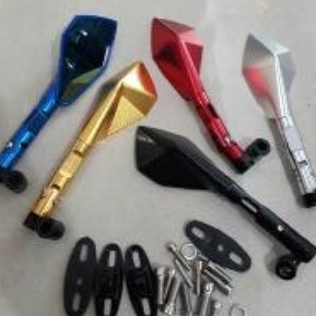 Full color tomok style rear view mirror made of cnc material for all ...