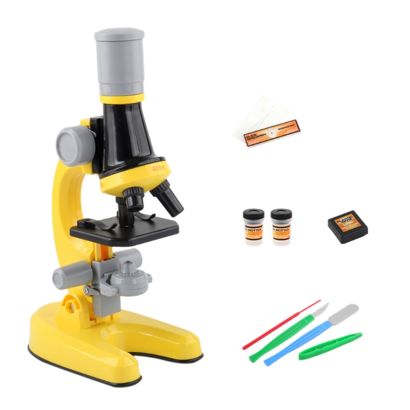 Microscope Kit Lab LED 100X-400X-1200X Home School Science Educational ...