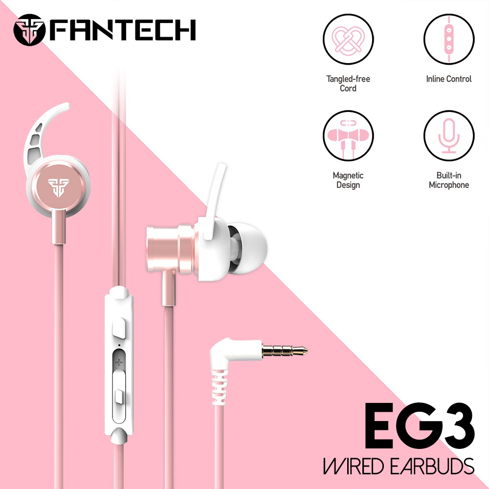Fantech EG3 Wired Earbuds Gaming Headset for Mobile PC and Laptop ...