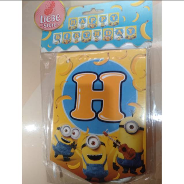 Bunting Flag Hbd Minion Backdrop Banner | Shopee Philippines