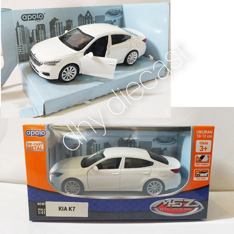 Apolo MSZ Diecast Car Kia K7 Miniature Display Dash Toy Collection ...