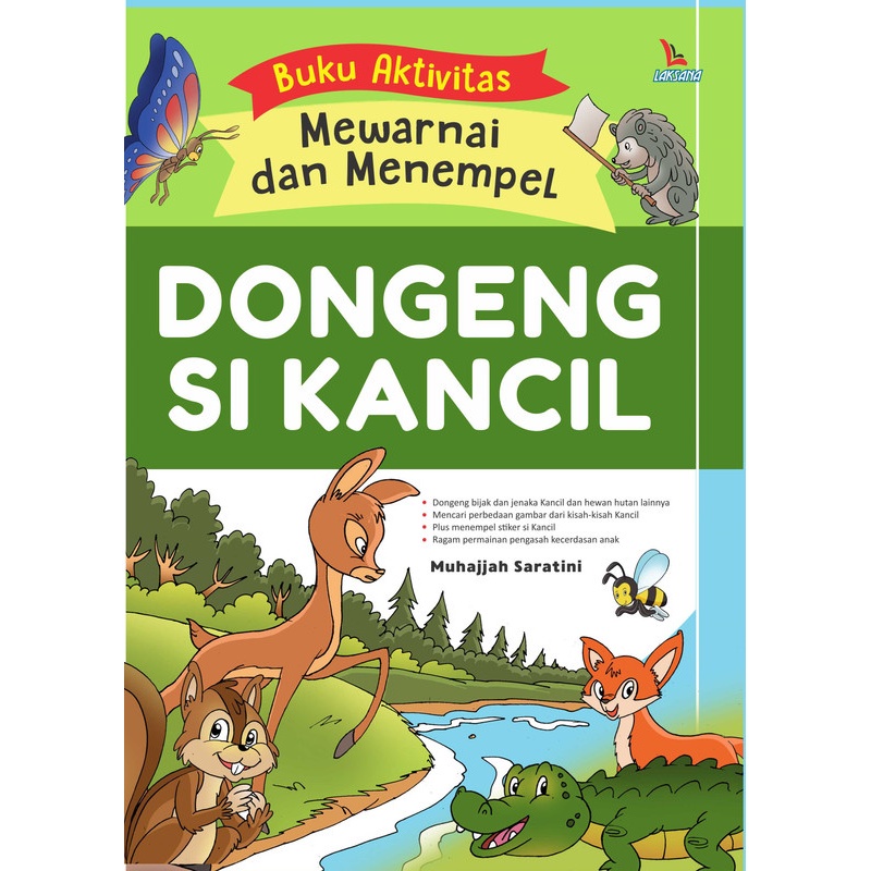 Book Activity Coloring And Sticking Fairy Tale The Kancil - LAKSANA ...