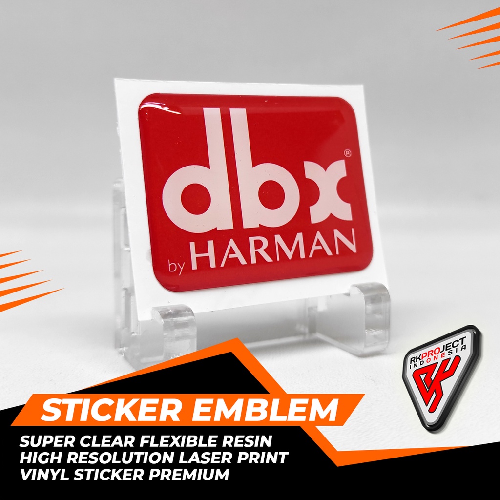 Dbx HARMAN Sticker Embossed Flexible Resin Emblem | Shopee Philippines