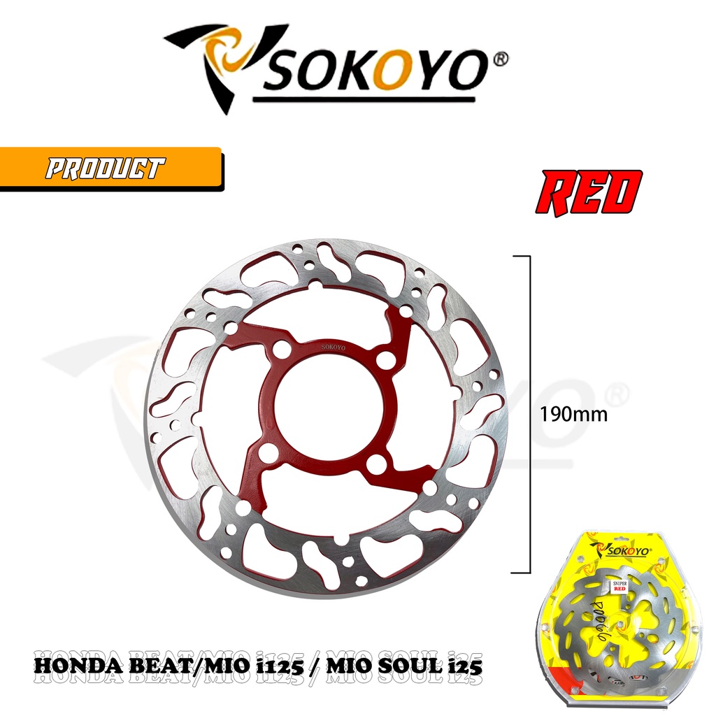 Top1Motor Front Disc Brake 4 holes 190mmBeat Beat fi Honda Click V1 V2 ...