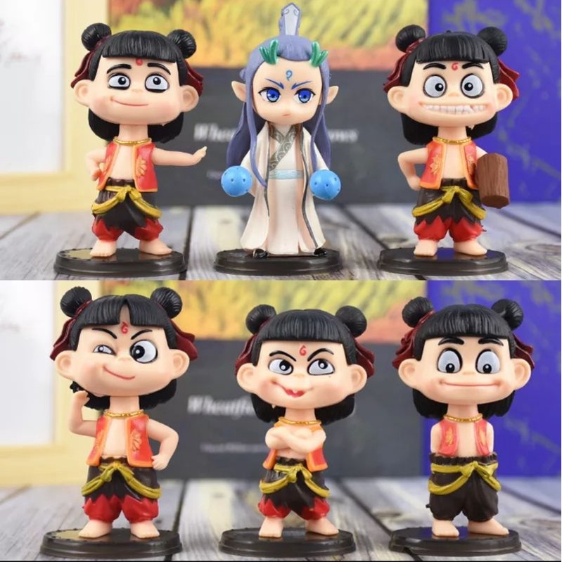 Nezha Protective God Action Figure Set of 6 Pcs | Shopee Philippines