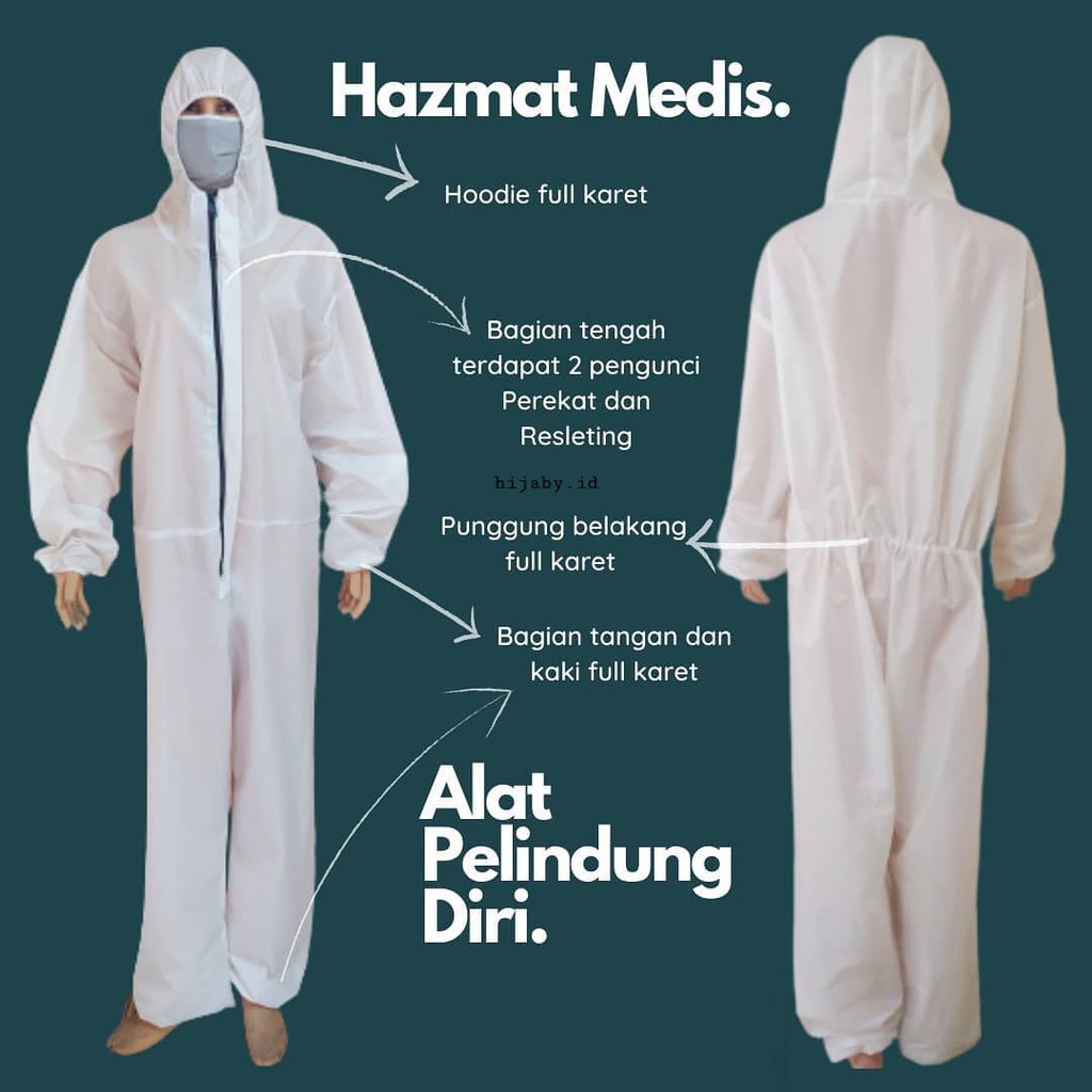 Apd GOWN Self Protective Tool Clothes APD HAZMAT COVERALL WITH COVER ...