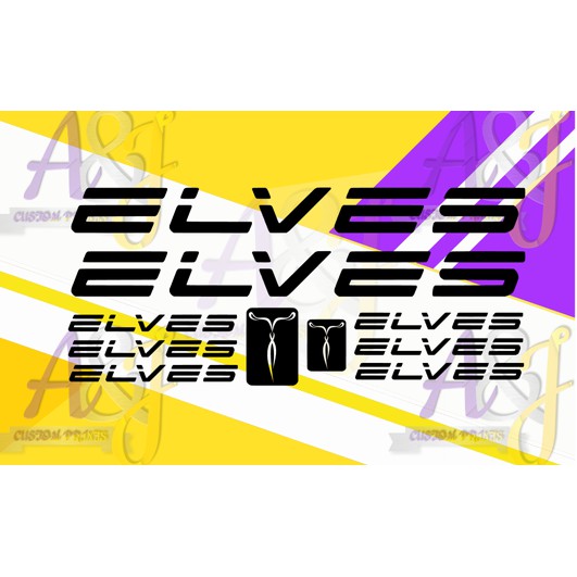 elves bicycle frame design set decals stickers | Shopee Philippines