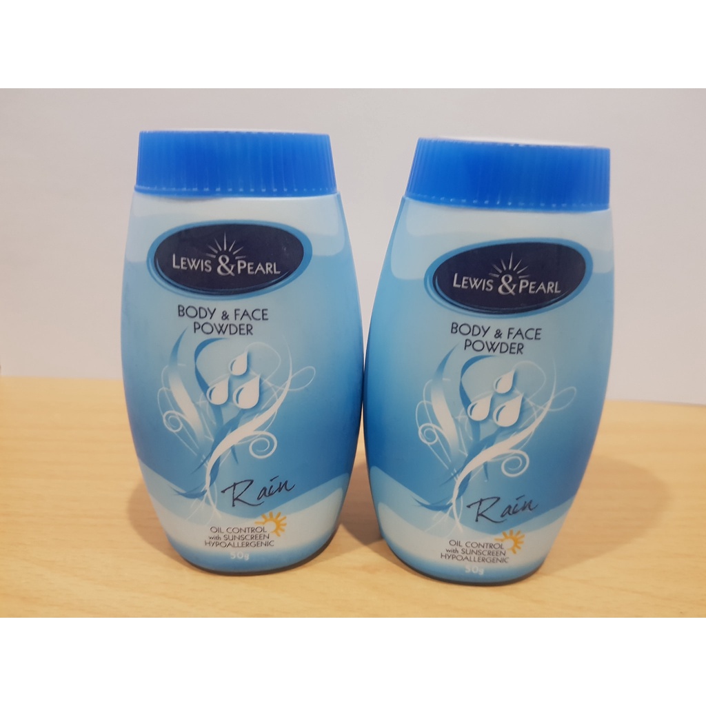 LEWIS and PEARL - Body and Face Powder - Rain Scent - Oil Control ...