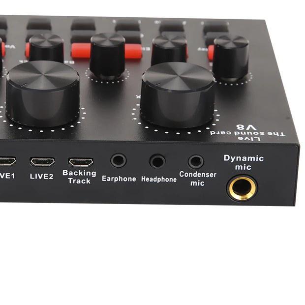 Soundcard V8 Bluetooth Audio USB External Sound Card V8 Mixer / V8 ...
