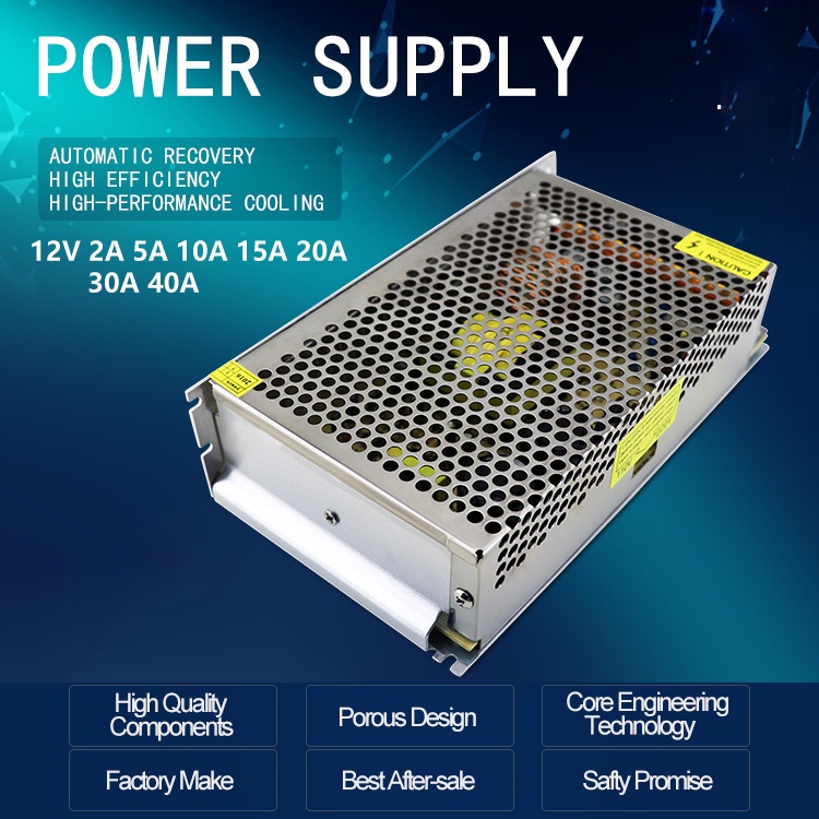 DC 12V 2A/5A/10A/15A/20A/30A/40A Power supply driver for CCTV Led Light 110~220V | Shopee ...