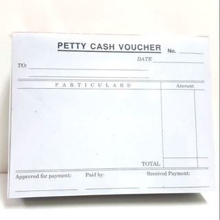 Petty Cash Voucher Pad - (10 Pads) | Shopee Philippines