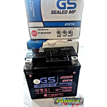 Original GS BATTERY GTZ7S 5L for Raider150 carb & Fi/CLICK 125/150 Fi ...