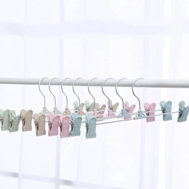 10pcs Quality Pants hanger clip trousers rack clothes ipit hangers rack ...