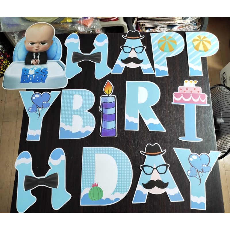 Boss baby happy birthday banderitas | Shopee Philippines