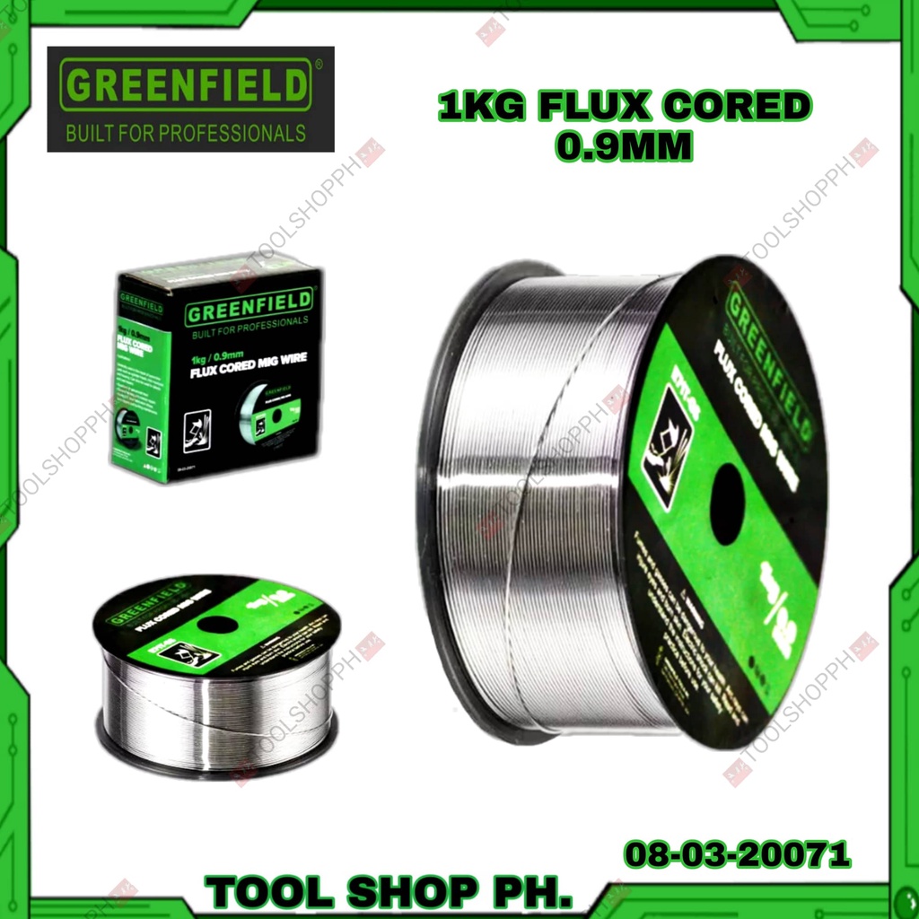 GREENFIELD 1KG/0.9mm Metal GASLESS Flux Cored Mig Wire Mig weld Welding ...