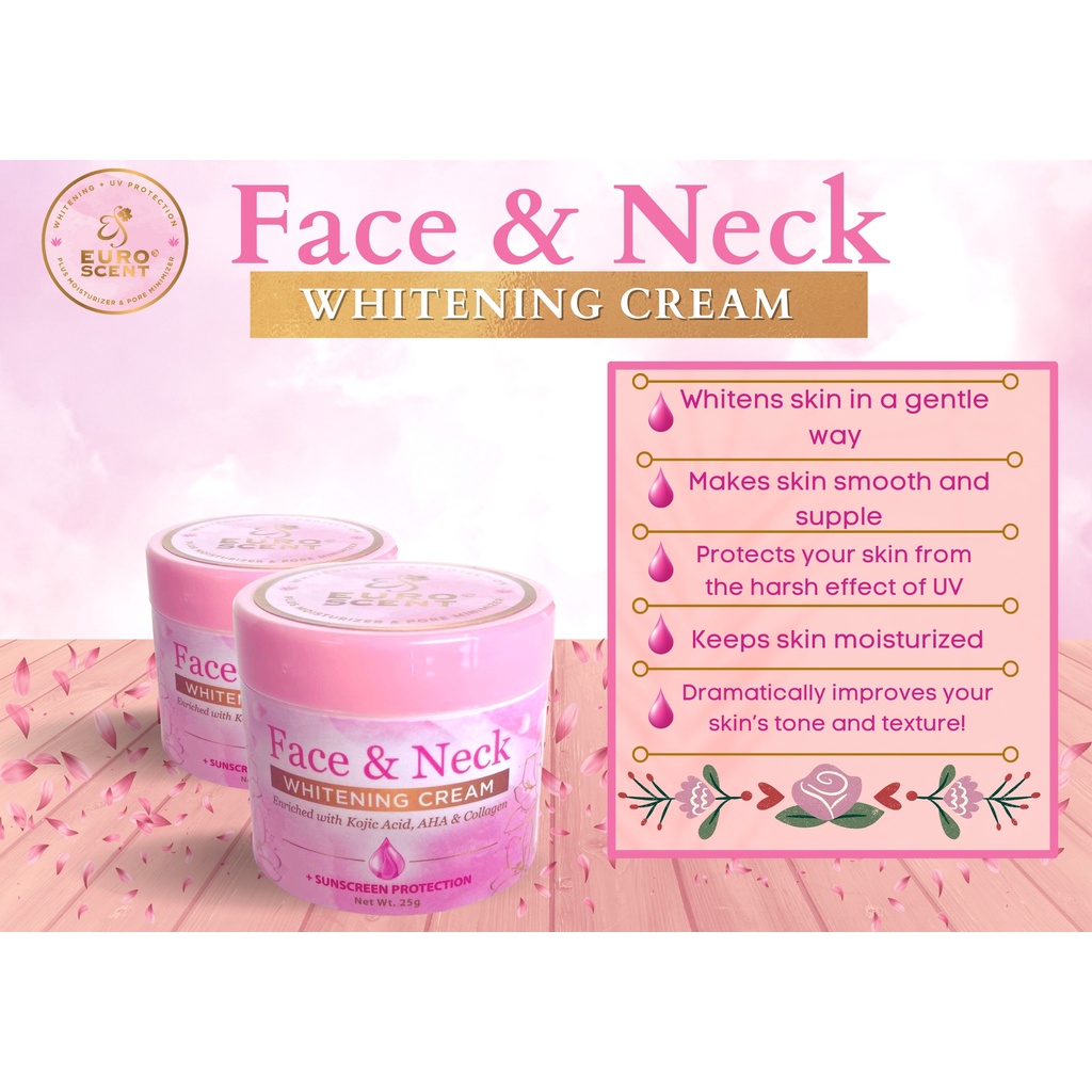 Euroscent Spain Face & Neck Whitening Cream | Shopee Philippines