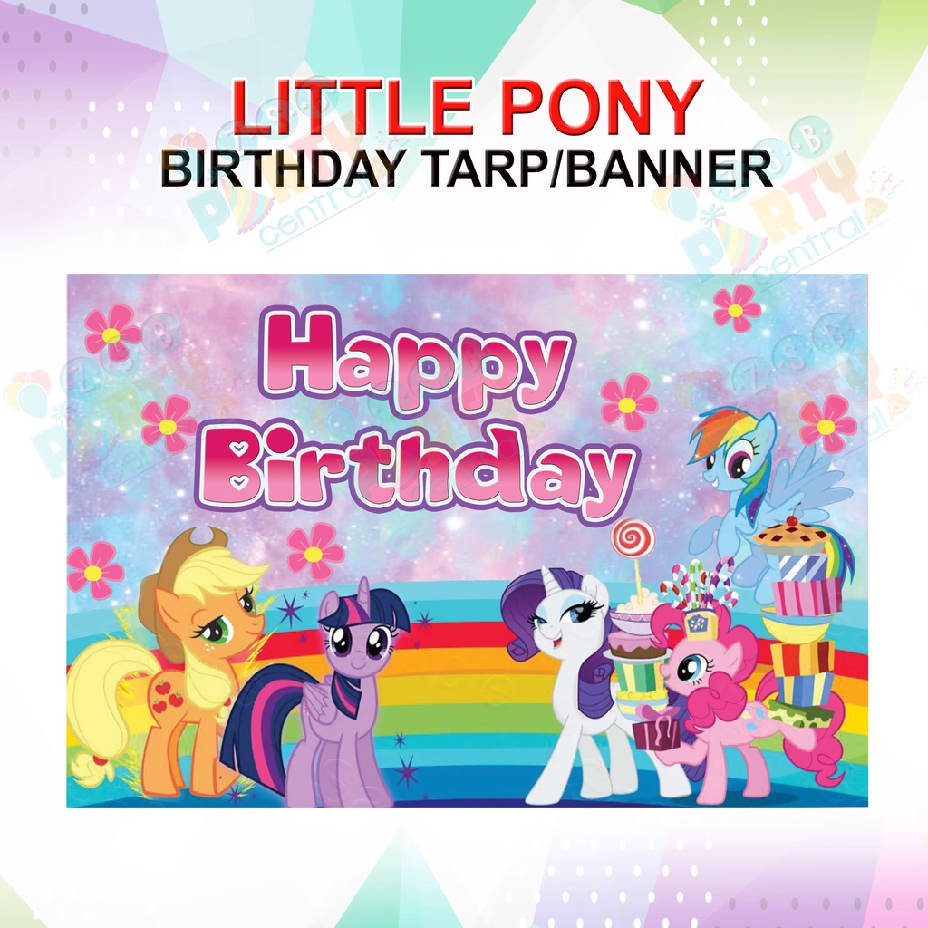 LITTLE PONY TARPAULIN / BACKDROP | Shopee Philippines