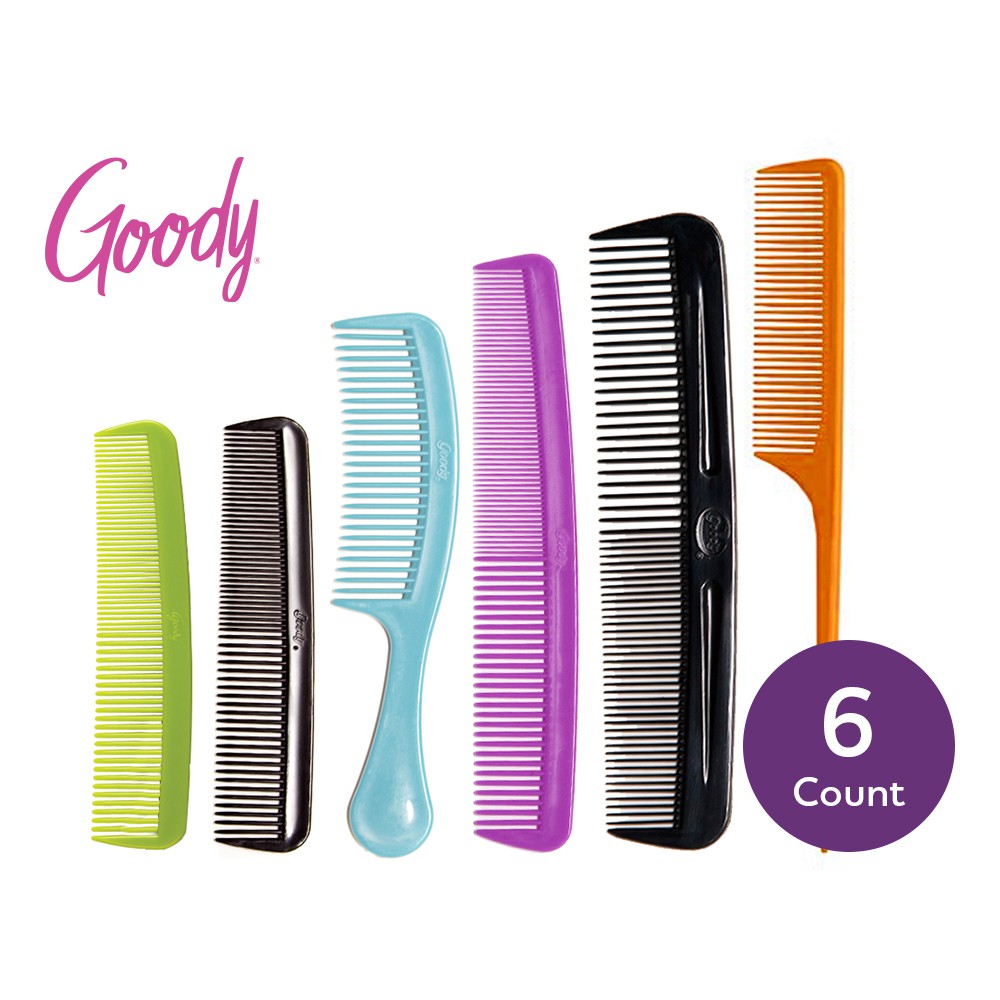Goody Basic Styling Hair Combs, 6ct | Shopee Philippines