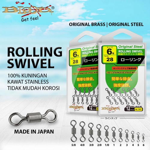 BLACK ROLLING SWIVEL BLOOD | Shopee Philippines