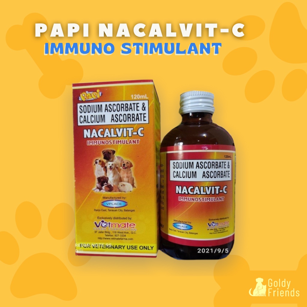 PAPI Nacalvit-C Immuno Stimulant for Pets 120ml (New formulation ...