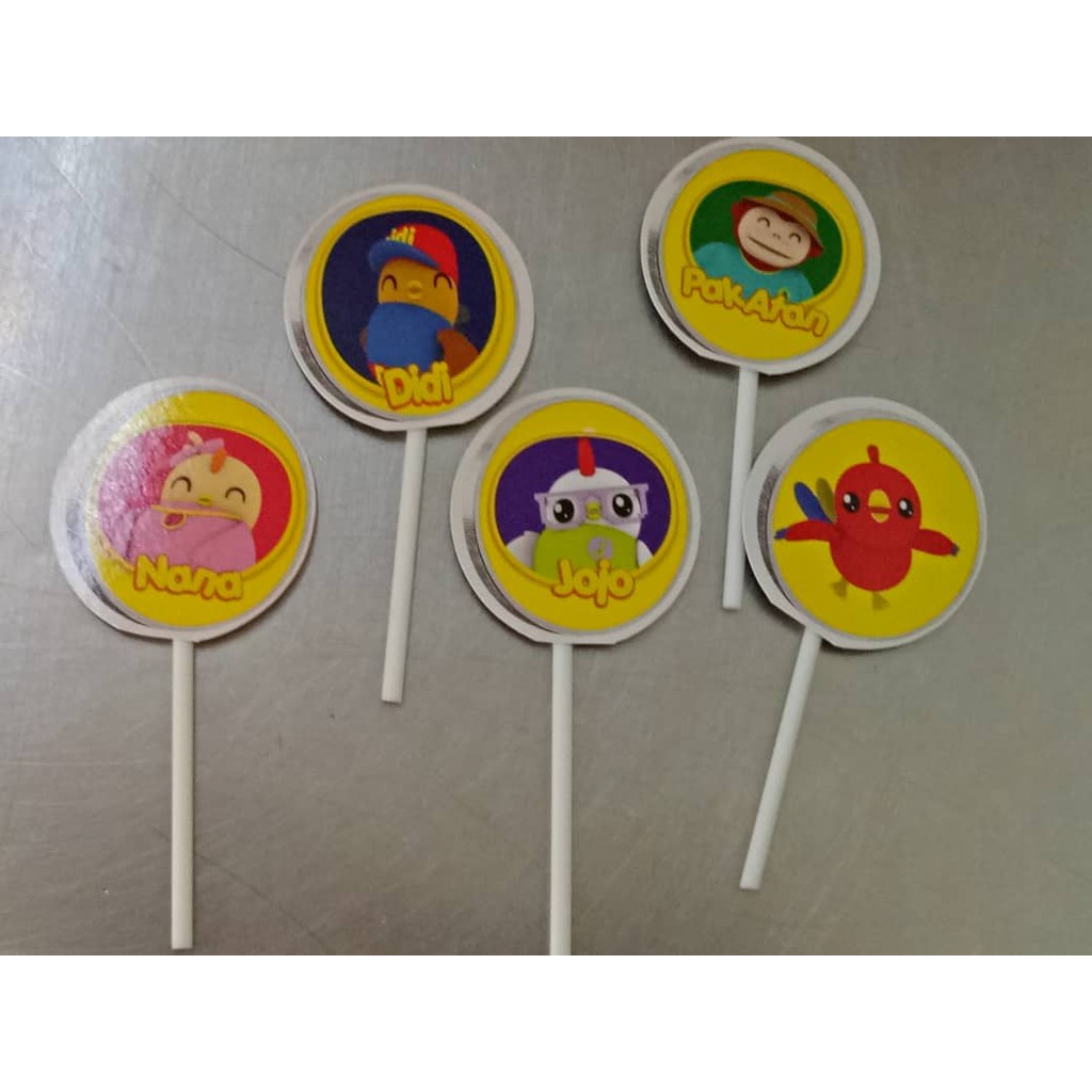 5pcs Didi and Friends Topper Birthday Cake Topper Cartoon Topper Cake ...