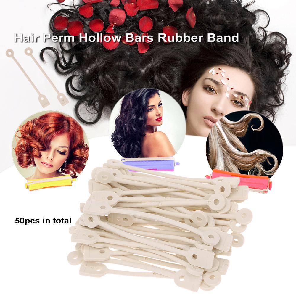 50pcs Hair Curler Rubber Perm Stick Fixed Belt Goma Pangkulot per pack ...