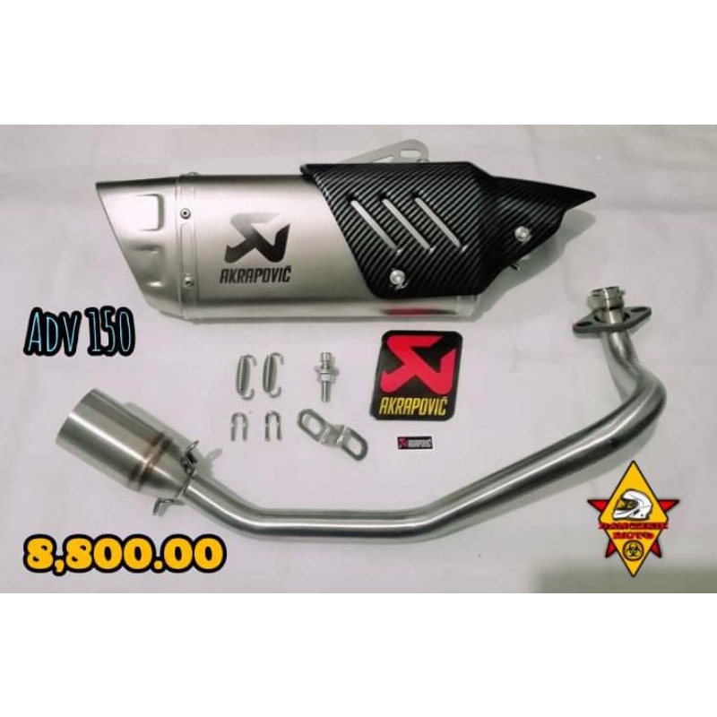HONDA ADV 150/160 AKRAPOVIC M1 FULL EXHAUST SYSTEM | Shopee Philippines