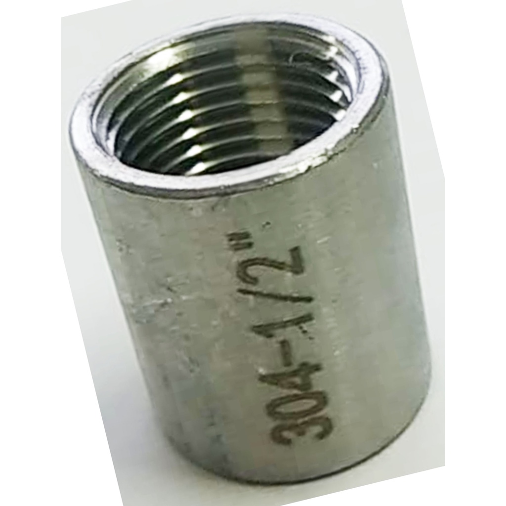 STAINLESS COUPLING 1/2" SCH40 THREADED STAINLESS STEEL == SS FRANCE ...