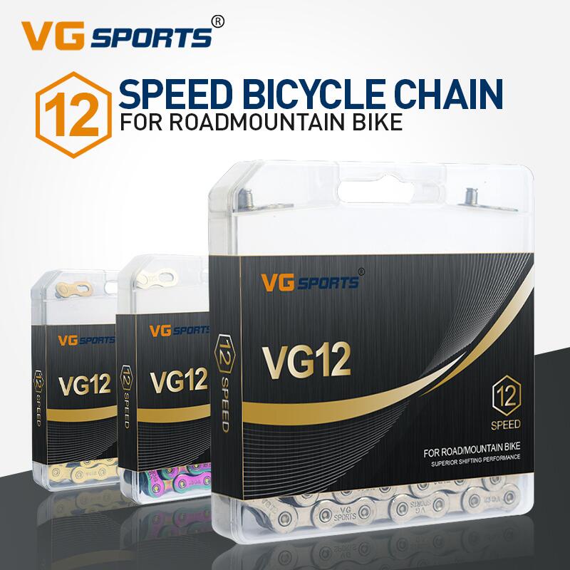 VG Sports Bicycle Chain 12 24 36 Speed Silver Gold Rainbow Titanium ...