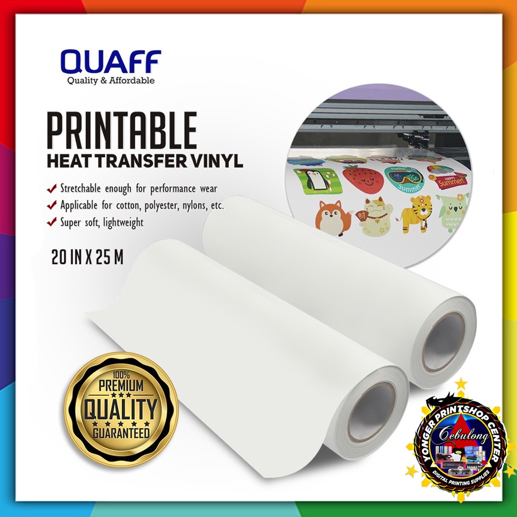 QUAFF PRINTABLE VINYL FOR T-SHIRT ECO-SOLVENT | Shopee Philippines