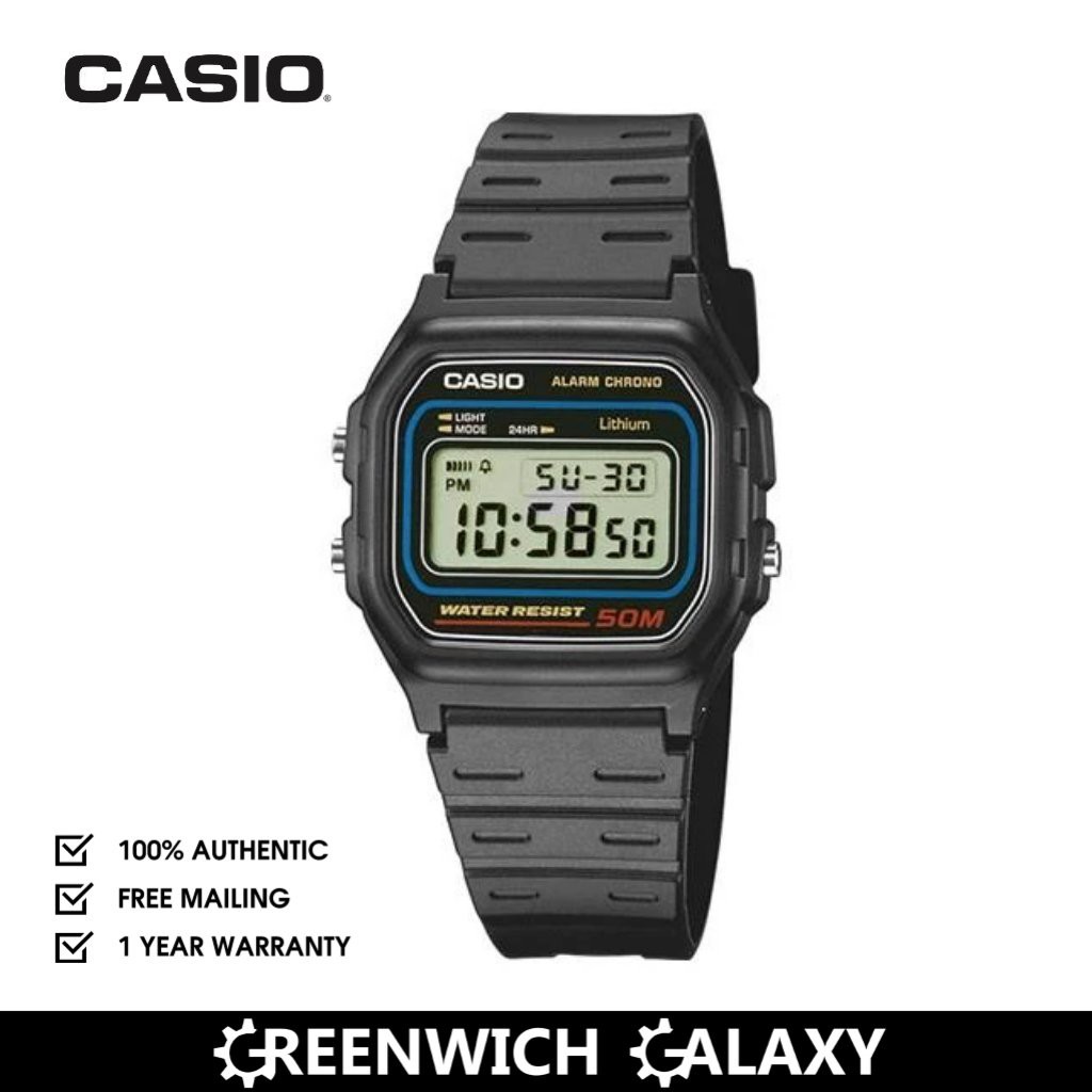 Casio 50m Water Resistant Army Watch (W59-1VQ) | Shopee Philippines