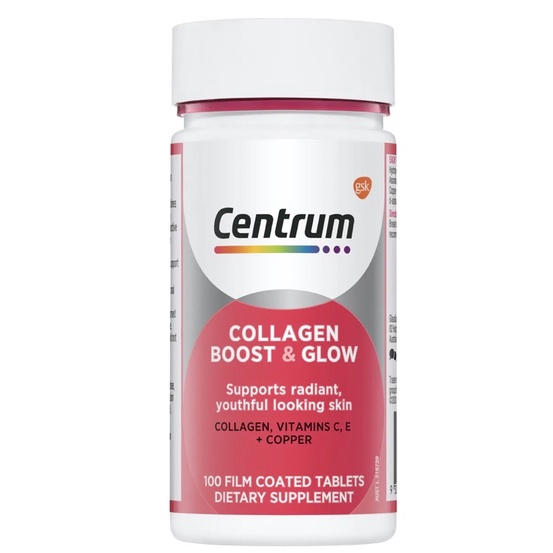 Centrum Collagen Boost & Glow (50 film coated tablets) | Shopee Philippines