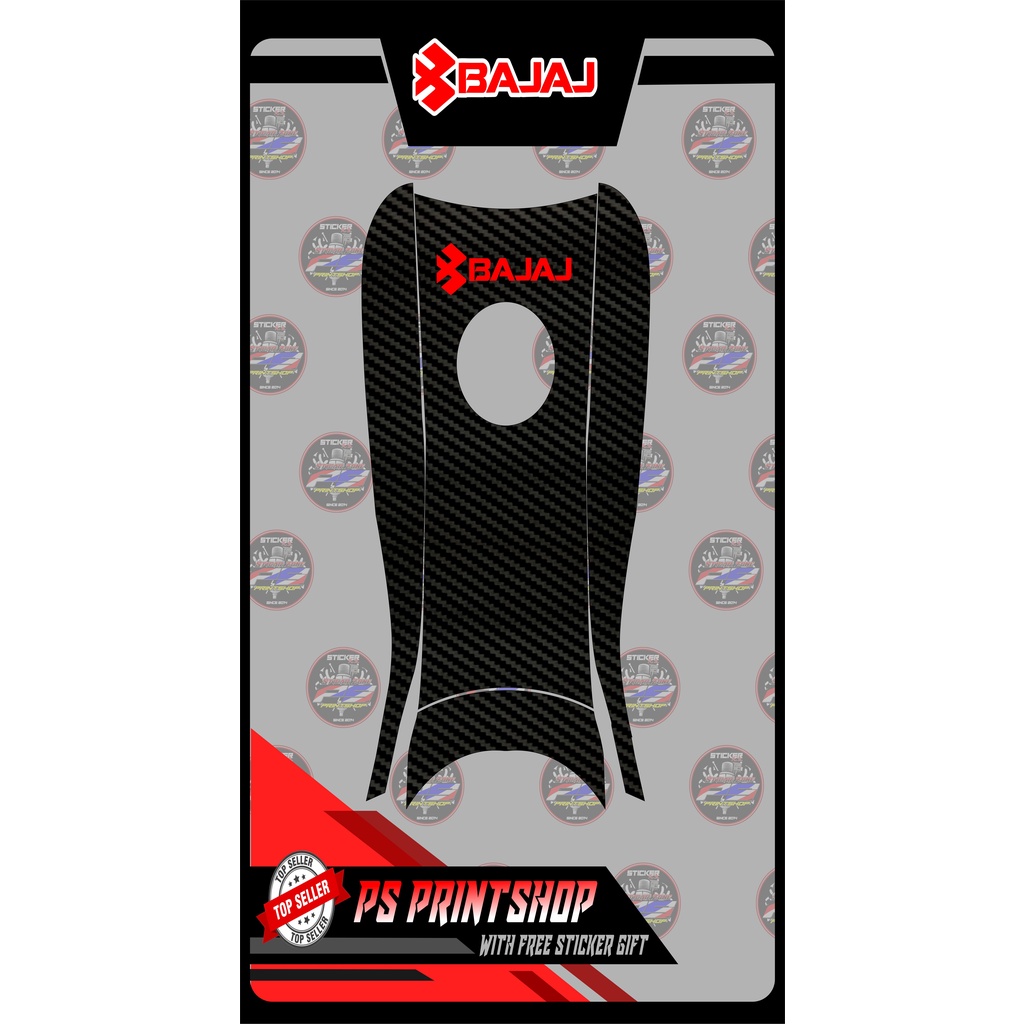 Bajaj Top Gas Tank Sticker Decal with reminder sticker quality material ...