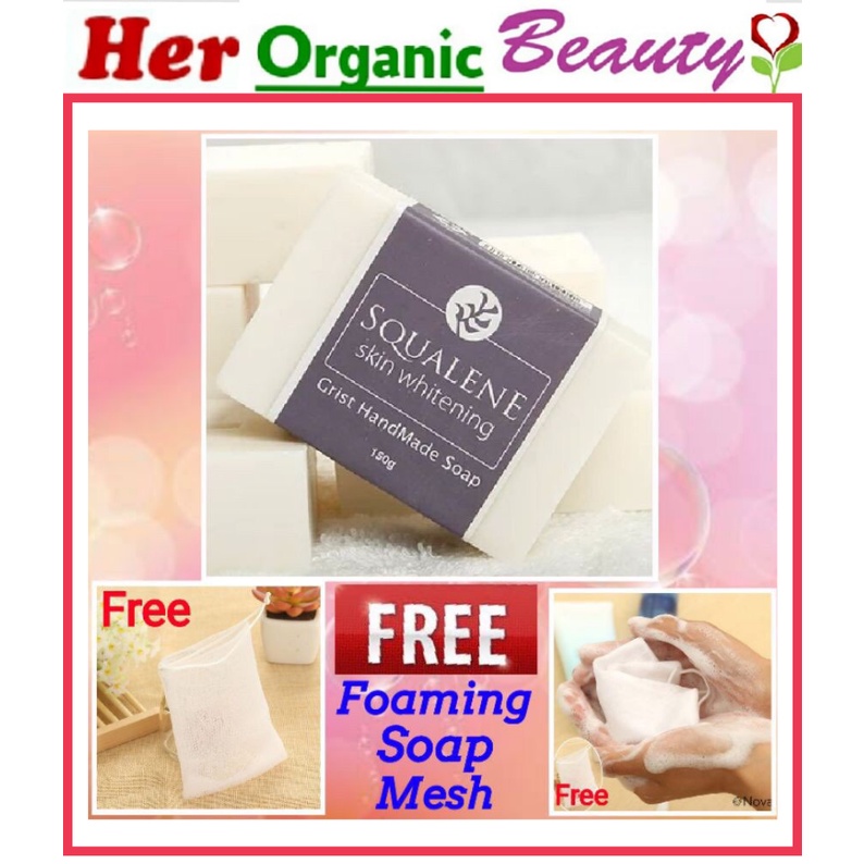 Grist SQUALENE SKIN WHITENING Handmade Soap 150g | Shopee Philippines