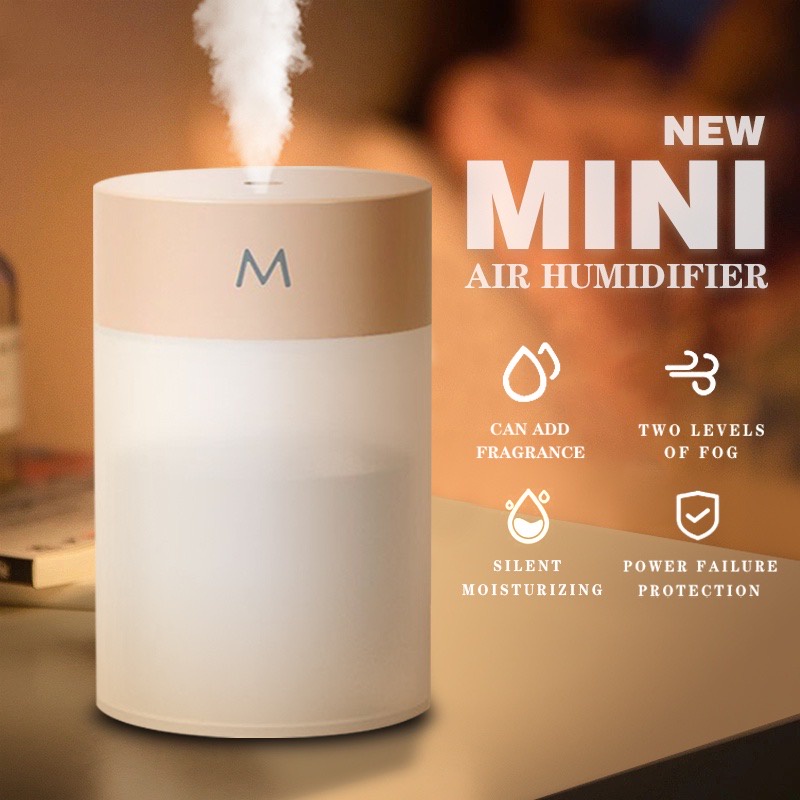 Lucky M /250ml / 260ML Ultrasonic Humidifier & 10ml Oil Air Purifier ...