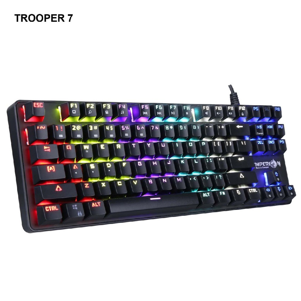 Imperion TROOPER GAMING KEYBOARD 7kg-M0F MECHANICAL WITH RGB/WIRED KG ...