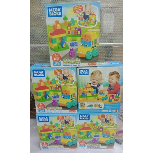 Mega Bloks Building Basics 123 Counting Bus, 45 pcs | Shopee Philippines