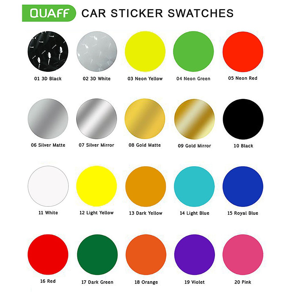 QUAFF Car Sticker PVC (610MM*10M) | Shopee Philippines