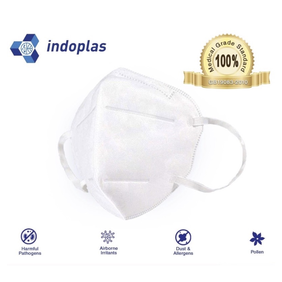 Indoplas KN95 Disposable Protective Face Mask (FDA Approved Medical ...