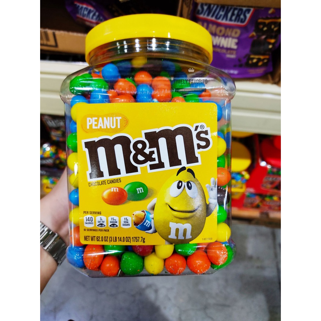 M&M's Chocolate Covered Peanut Jar 62 oz | Shopee Philippines