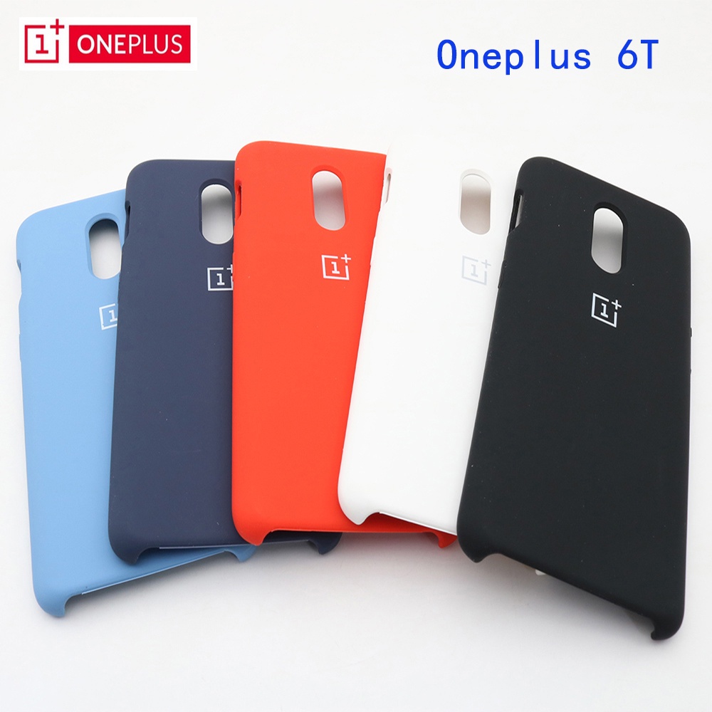 Original Oneplus 6T Protective cover Liquid Silicone Case Silky Soft ...