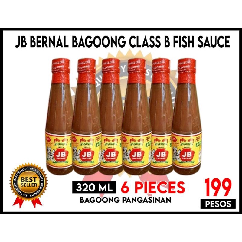 JB Boneless Bagoong Pure ISDA 320ML from Lingayen Pangasinan (6 BOTTLES) | Shopee Philippines