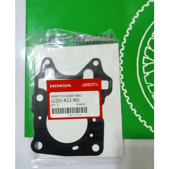 Gasket, Cylinder Head., Honda Genuine.,Honda Click 125 V1/V2 | Shopee ...