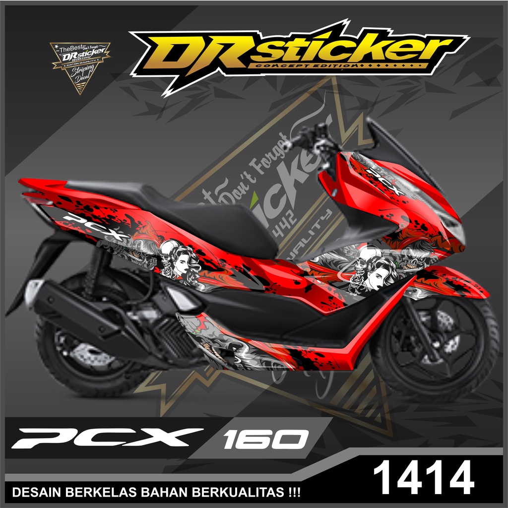 Dekal sticker PCX 160 full body sticker Decal Custom PCX Design Kabuki ...