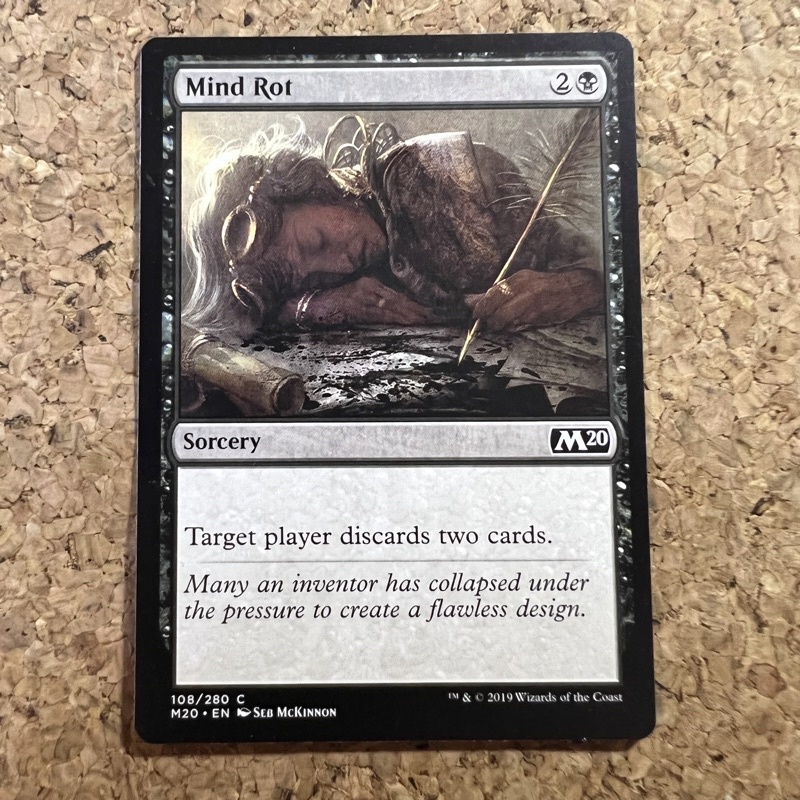 MTG MIND ROT | SORCERY | CORE SET 2020 2021 | BLACK | MAGIC THE ...