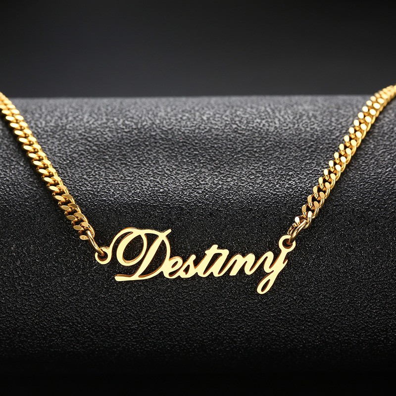 Vnox Personalized Name Necklaces & Pendant,Hypoallergenic & Non ...