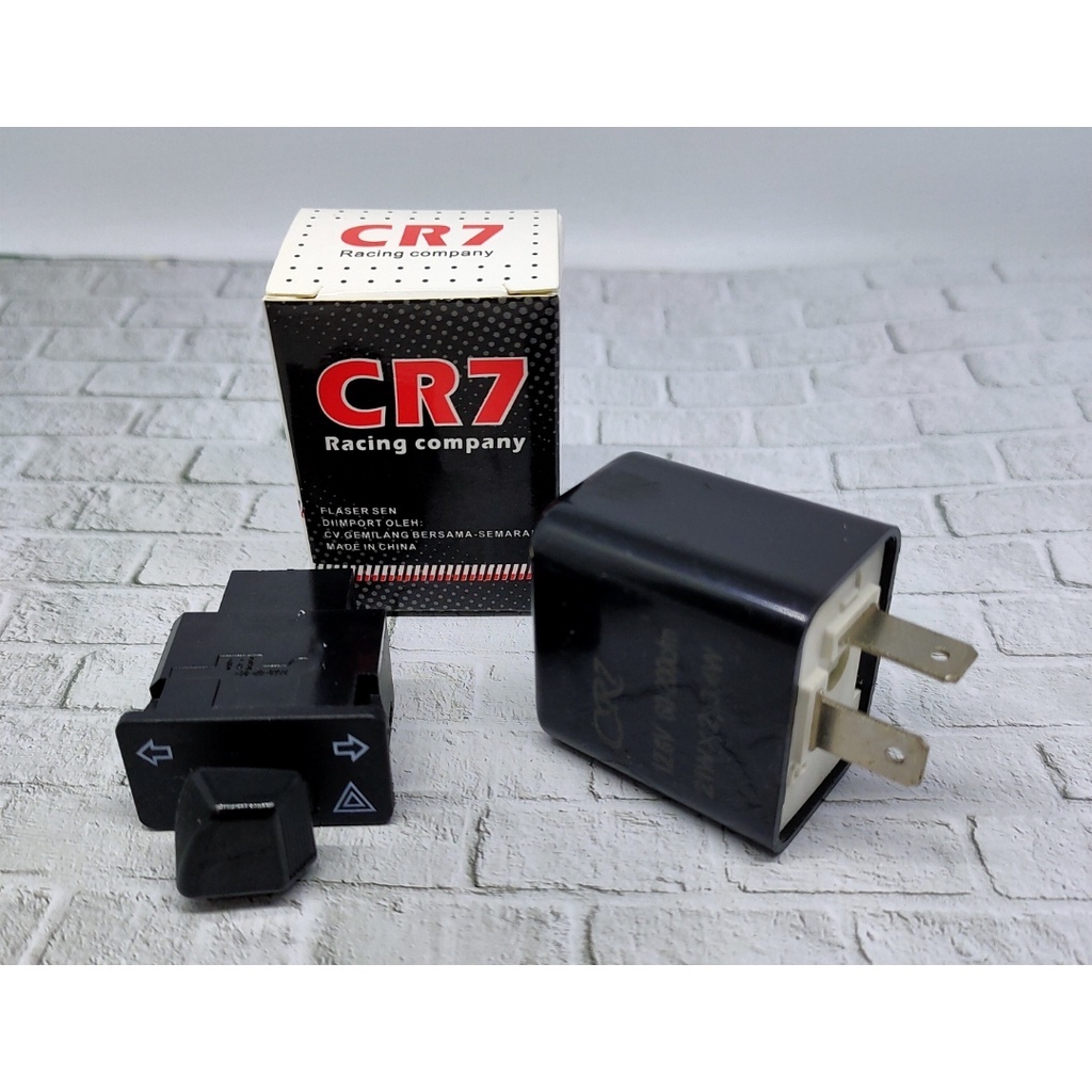 TOMBOL 30 milli hazard turn signal switch package + cr7 pnp flasher ...